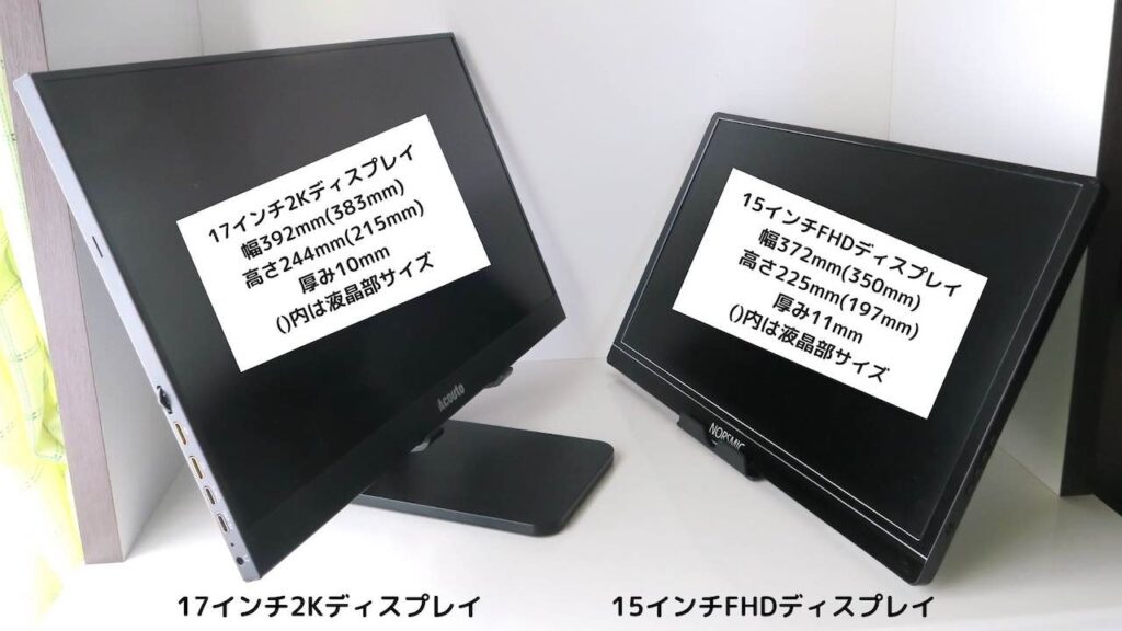 フルHD15インチを2K17インチにモバイルモニターをサイズアップ！Acouto XC17 Proレビュー | DEKIRUCHA